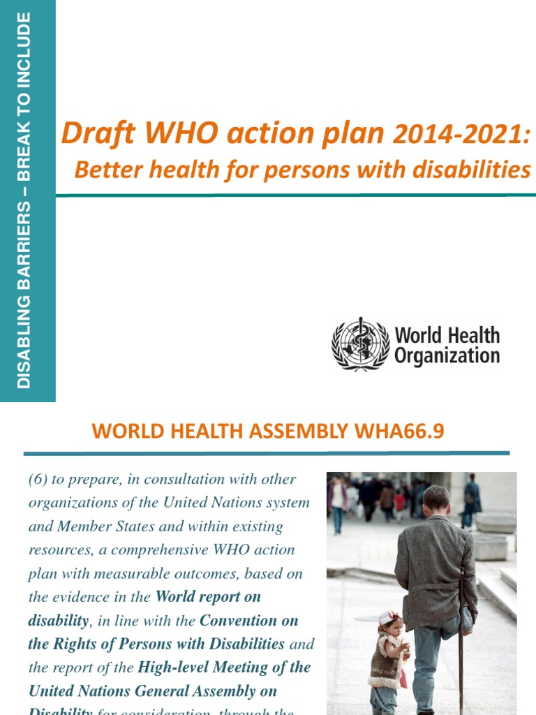 WHO Action - Plan Disability | PDF | Disability | World Health Organization