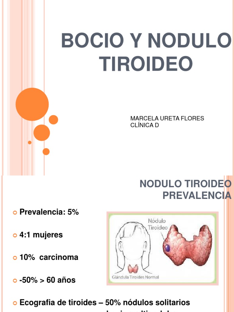 Bocio y Nódulo Tiroideo: Diagnóstico y Tratamiento | PDF | Tiroides ...