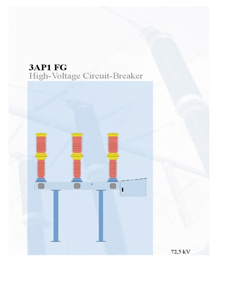 3ap1 FG: High-Voltage Circuit-Breaker | PDF | Power Engineering | Voltage