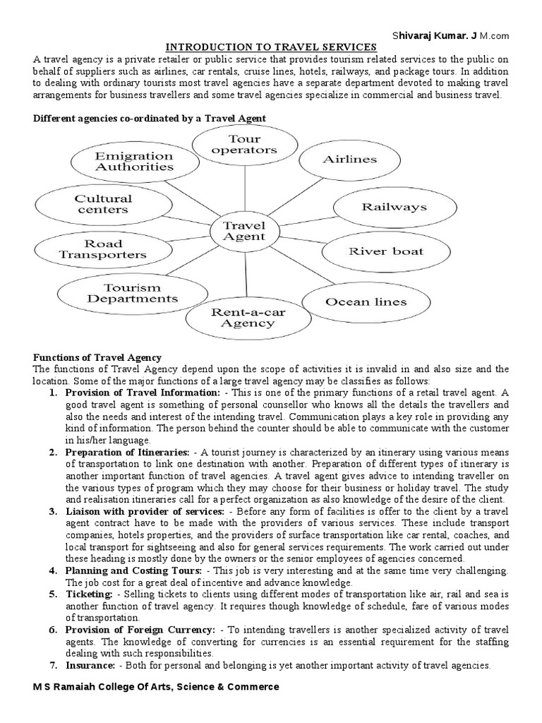 Introduction To Travel Services | PDF | Travel Agency | Transport
