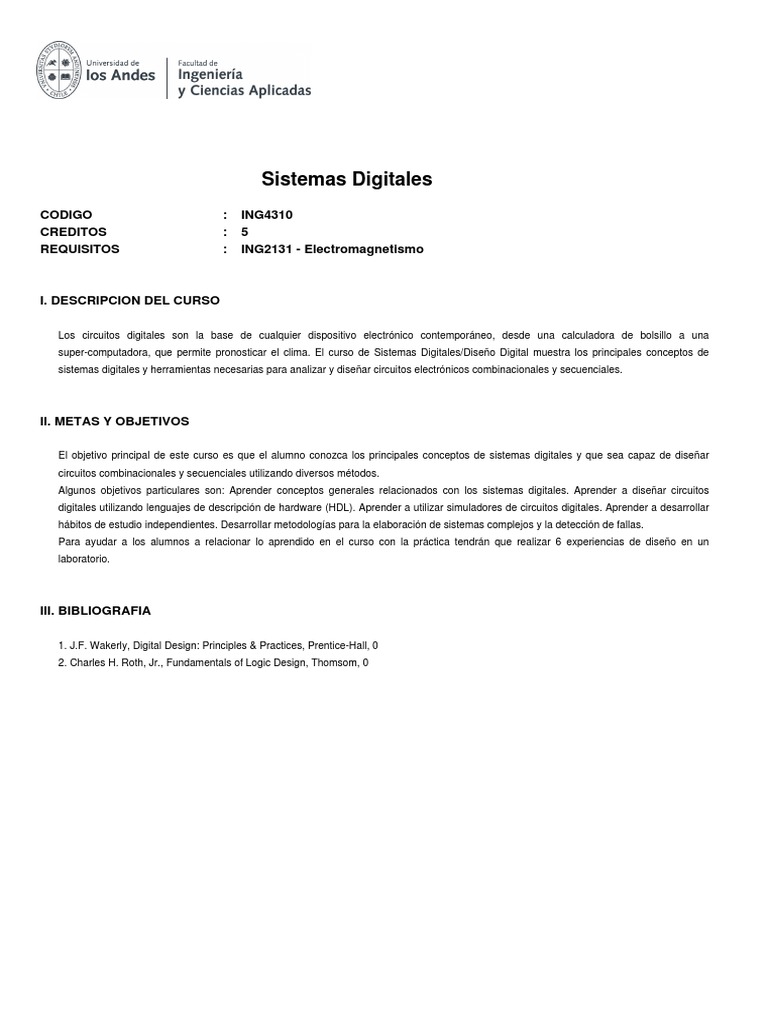 Sistemas Digitales | PDF | Información digital | Lenguaje de ...
