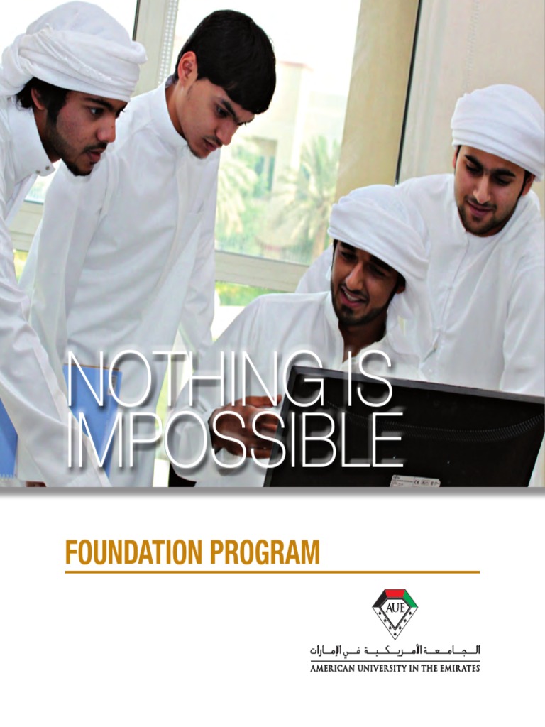 Foundation Programs, AUE | PDF | Secondary School | Postgraduate Education