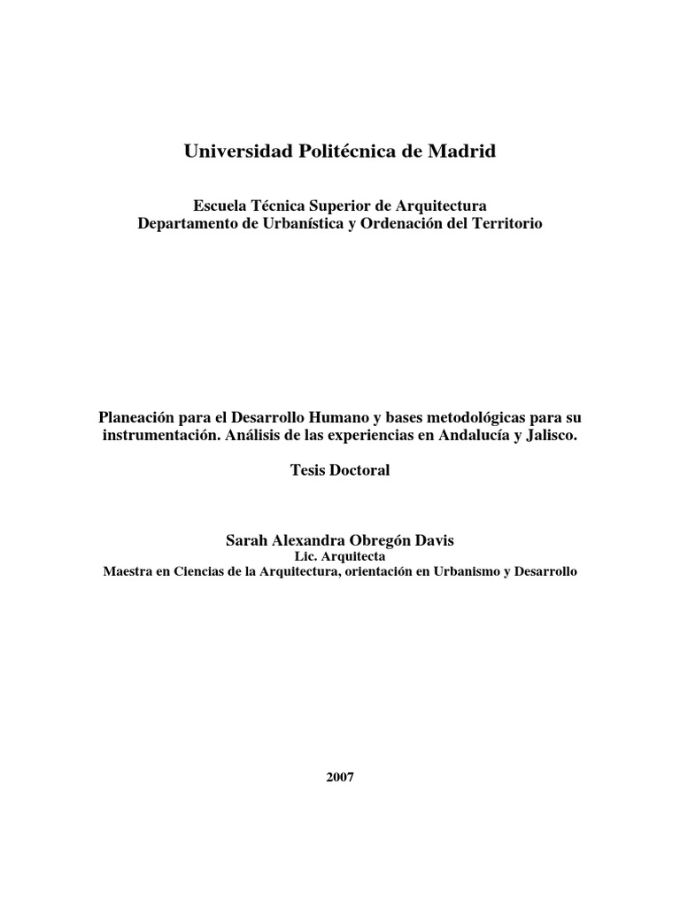 Sarah Alexandra Obregon Davis | PDF | Planificación | Crecimiento económico