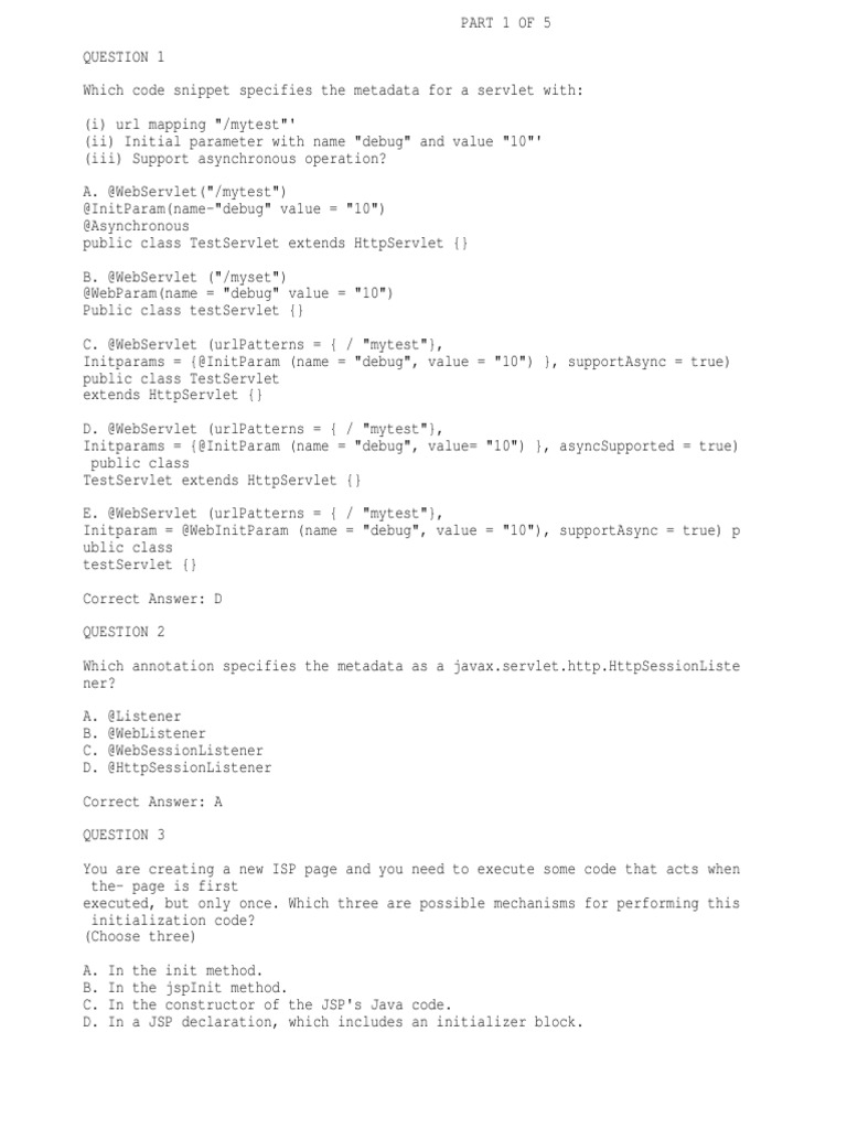 Dumps | PDF | Java Servlet | Java Server Pages