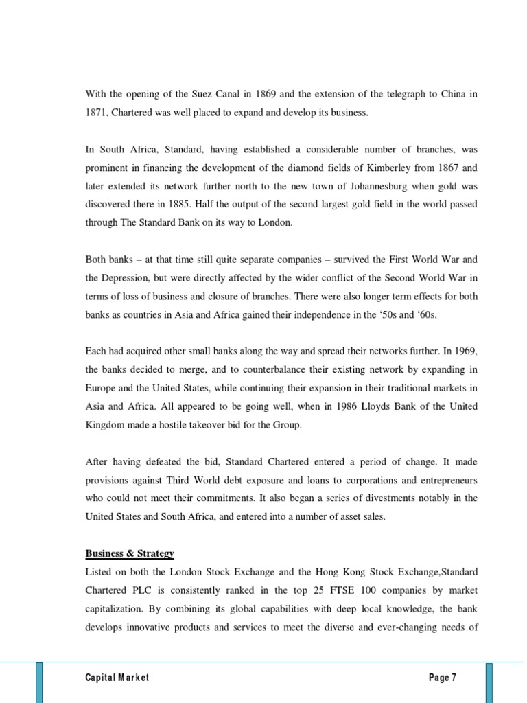 Evolution of Standard Chartered Bank | PDF