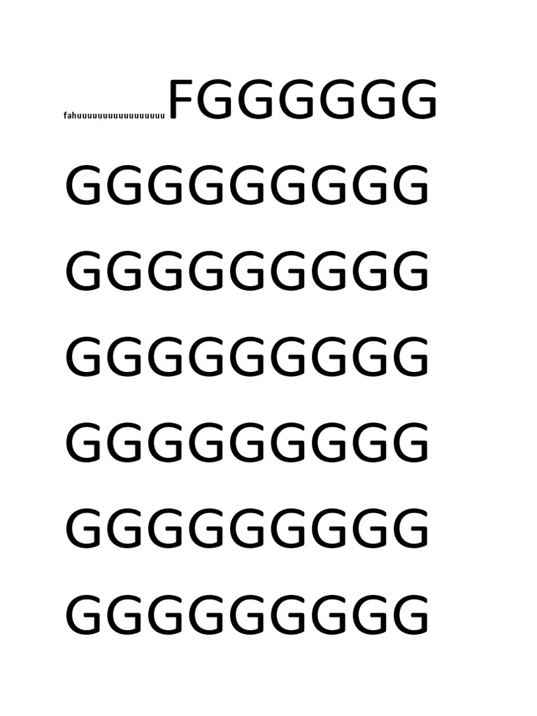 Random Character Sequence Document | PDF