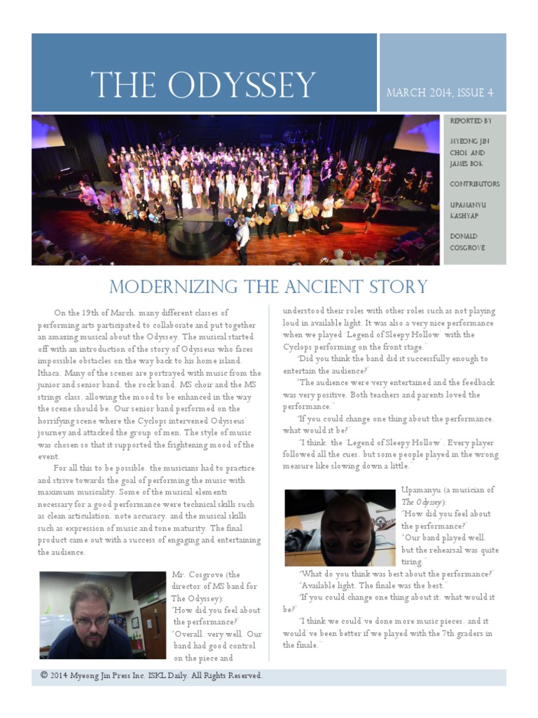 The Odyssey News Report | PDF | Odyssey | Entertainment