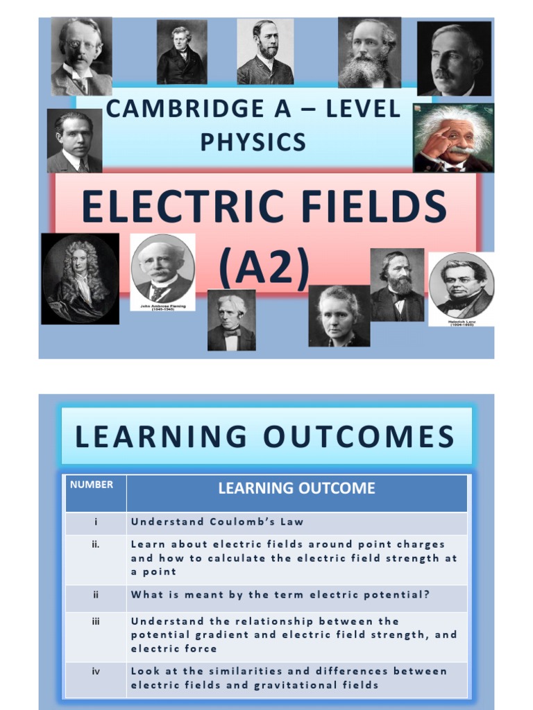 Chapter 17 Electric Fields (A2) | PDF | Electric Field | Electric Charge