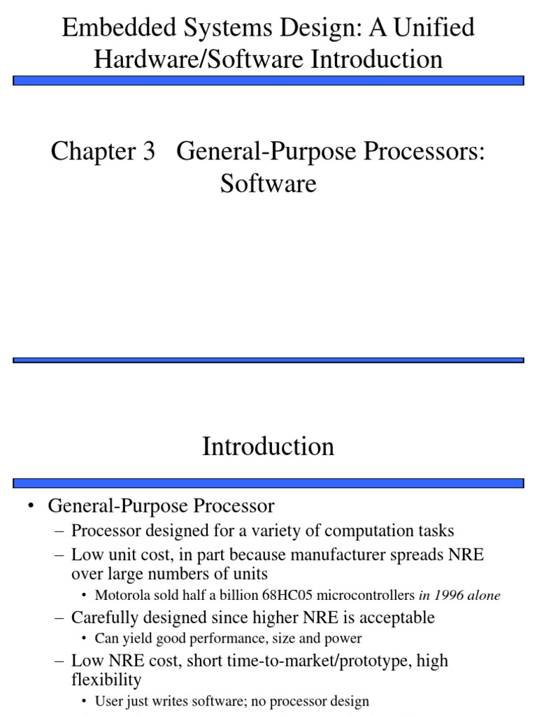 General Purpose Processors | PDF | Instruction Set | Embedded System