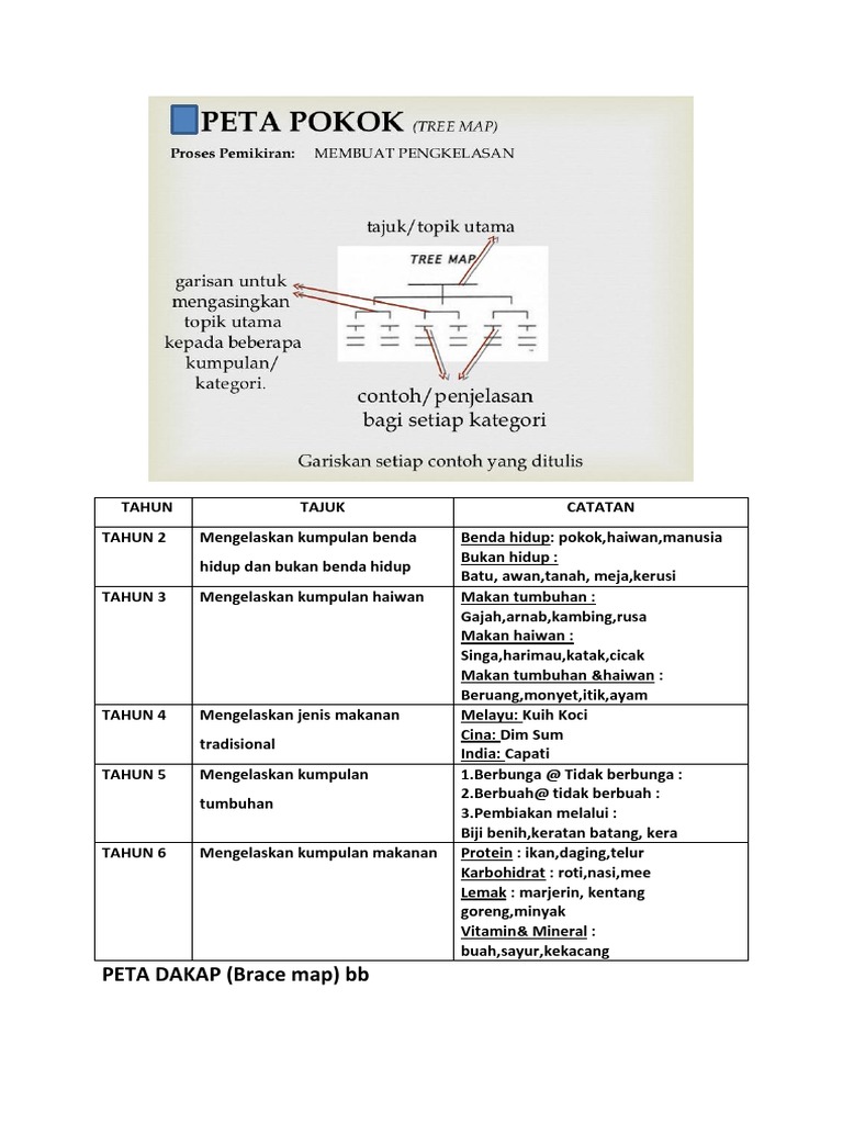 Modul I-THINK Peta Pokok Dan Peta Dakap | PDF