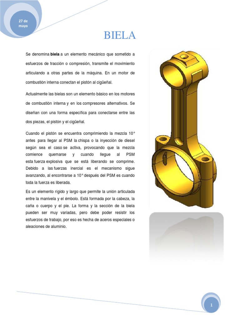 Esfuerzo de La Biela | PDF | Máquinas | Motores
