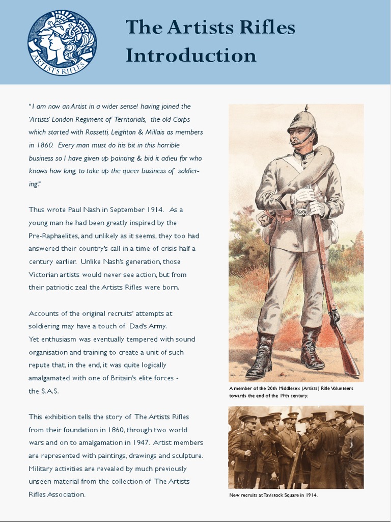 The Artists Rifles - Introduction | PDF