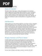 MUN Draft Resolution Guide | PDF | United Nations | International Relations
