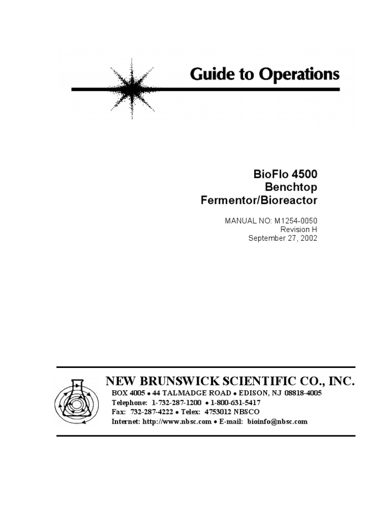 Bioflo 4500 Part 1 | PDF | Business | Computers