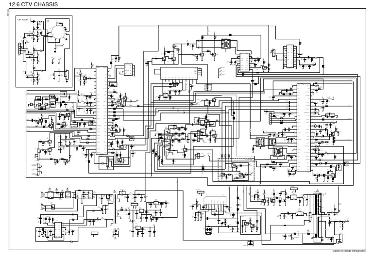 CRT Chassis Schematic Overview | PDF | Display Technology | Electronics