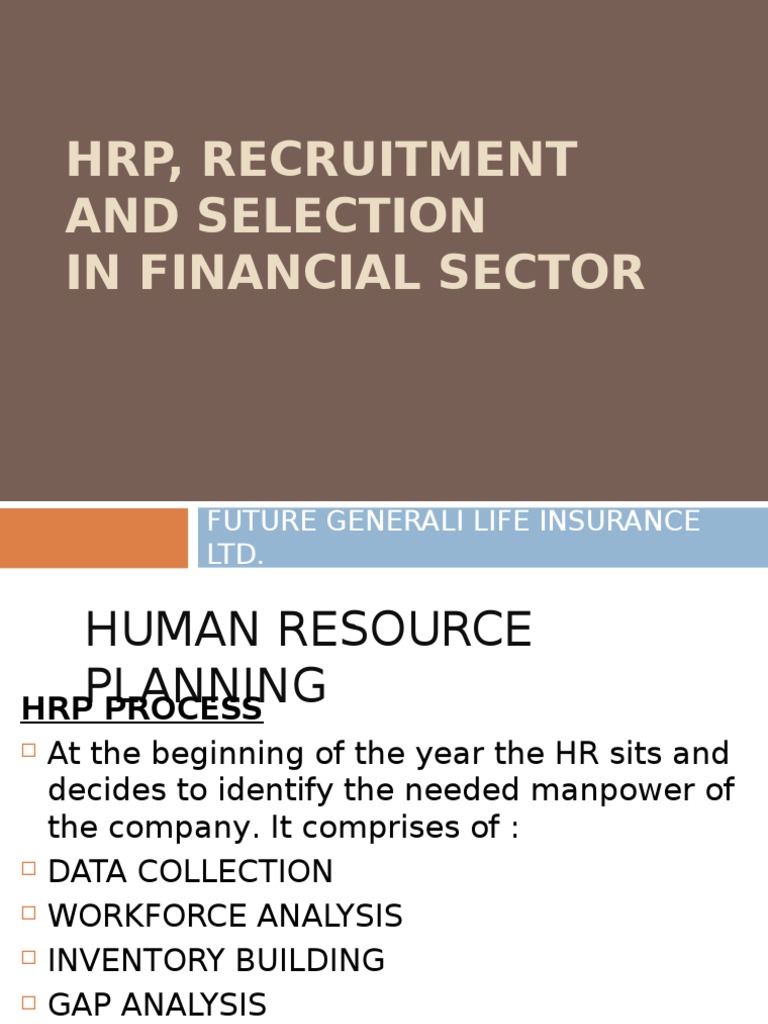 HRP Recruitment Strategies in Finance | PDF | Recruitment | Human Resources