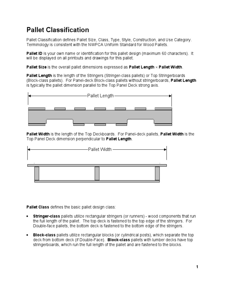 Pallet Classification | Download Free PDF | Pallet | Forklift