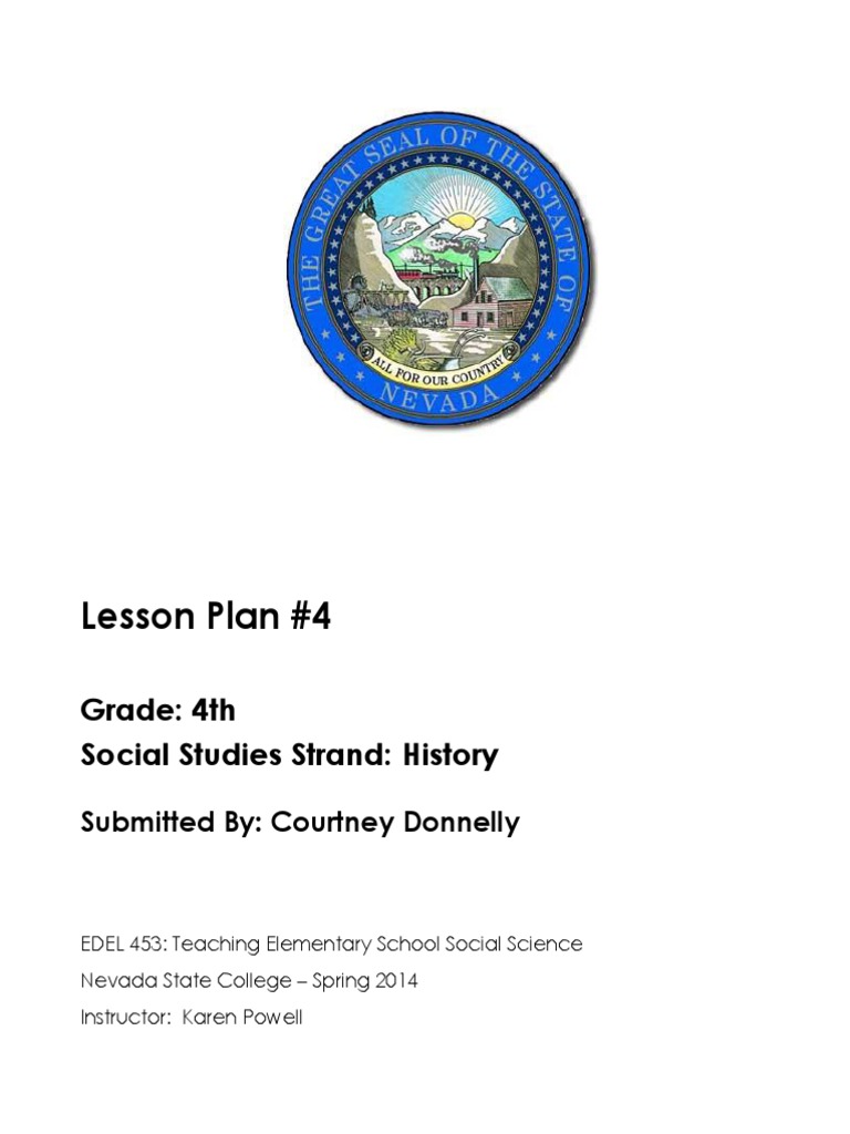 Fourth Grade History | PDF | Lesson Plan | Understanding