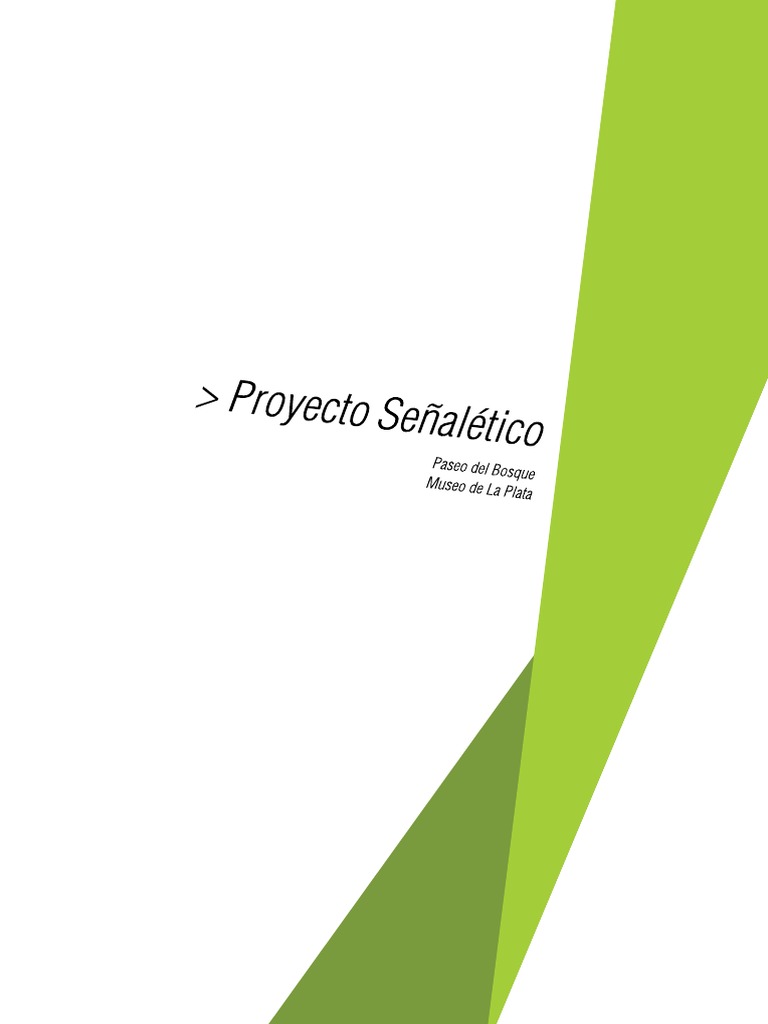 Proyecto Señalético Museo La Plata | PDF | Museo | Peatonal
