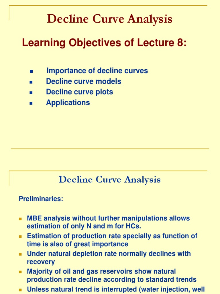 Lecture 4 - Decline Curve Analysis | PDF | Regression Analysis | Errors ...