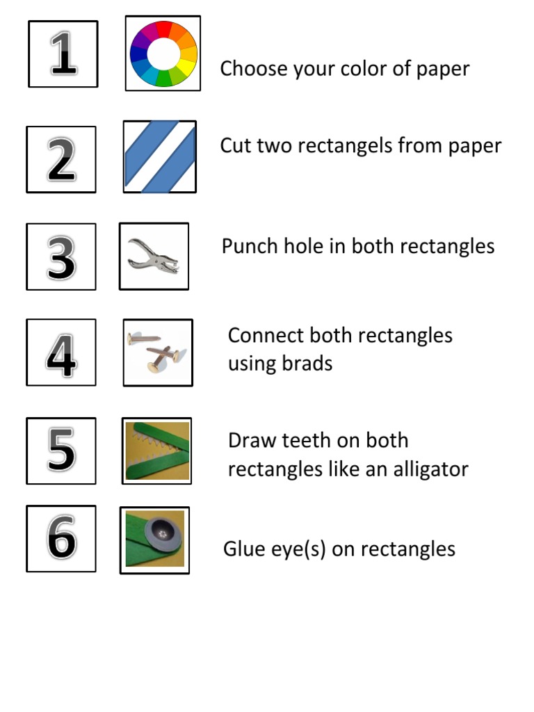 Alligator Craft Sequence Guide | PDF