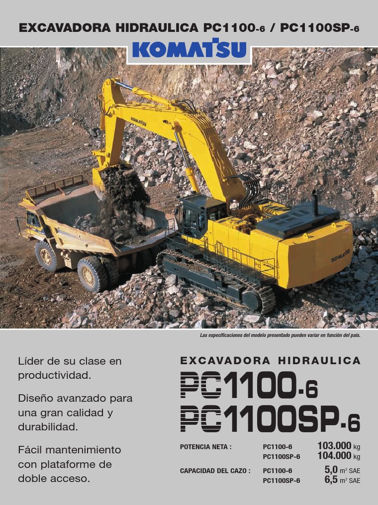 Catalogo Komatsu PC1100_6 | Filtración | Bomba