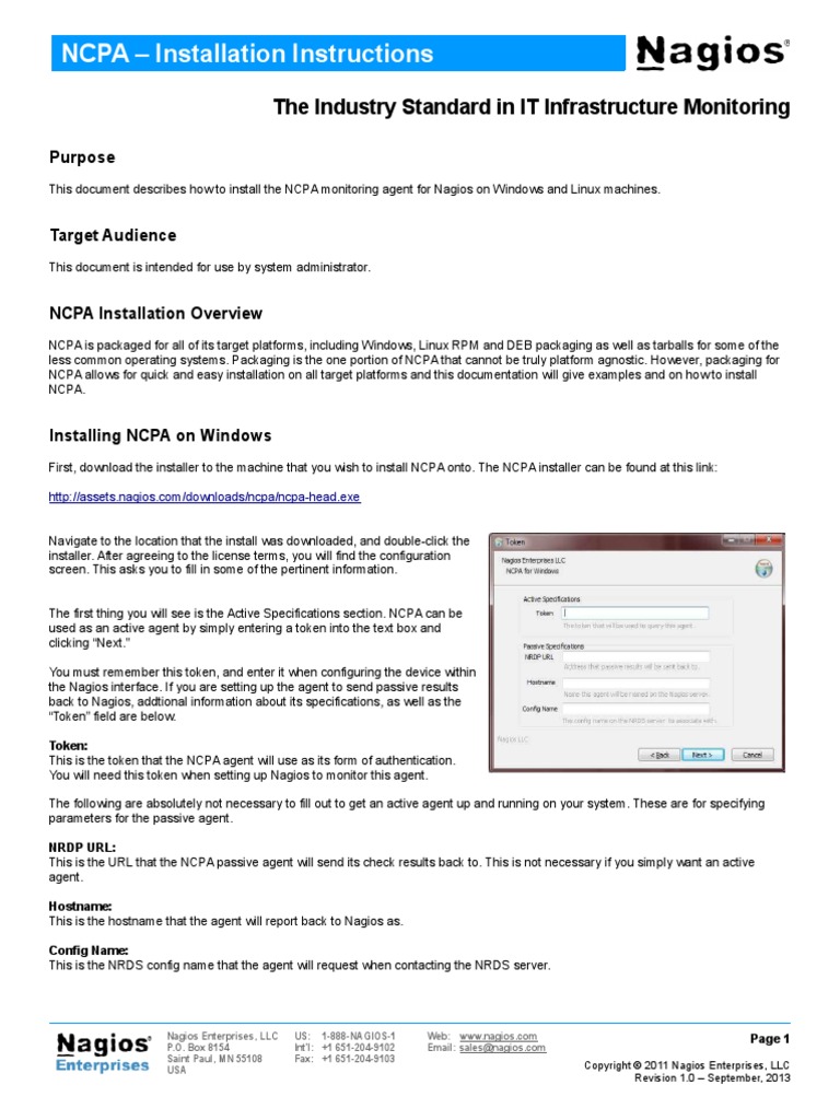 Installing NCPA | PDF | Application Programming Interface | Installation (Computer Programs)