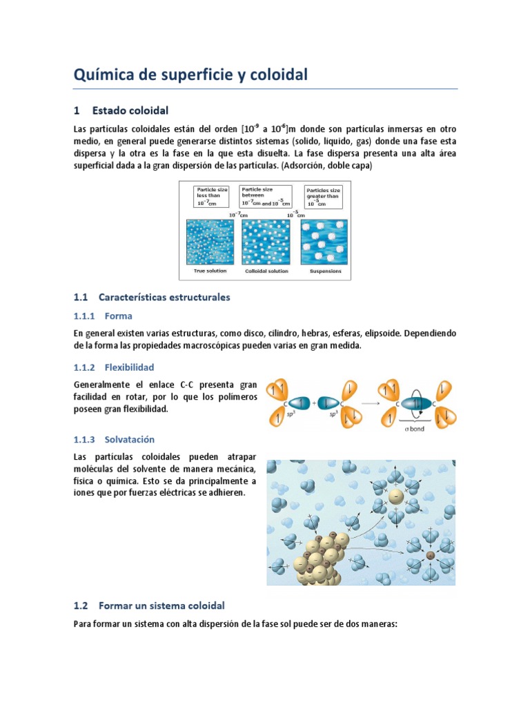 Interfases Coloides | PDF | Coloide | Ósmosis