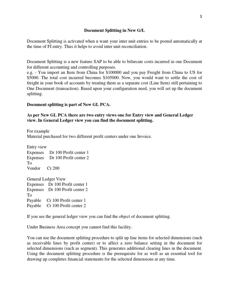 Document Splitting | PDF | Accounts Payable | Expense