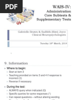 Wais IV ALL Response Booklet and Record Form | PDF