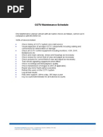 CCTV Maintenance Checklist: 1 Surveillance Camera & Housing | PDF