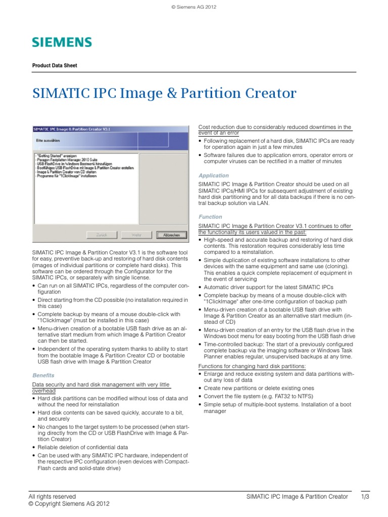 IPC ImagePartitionCreator en | PDF | Usb Flash Drive | Installation ...