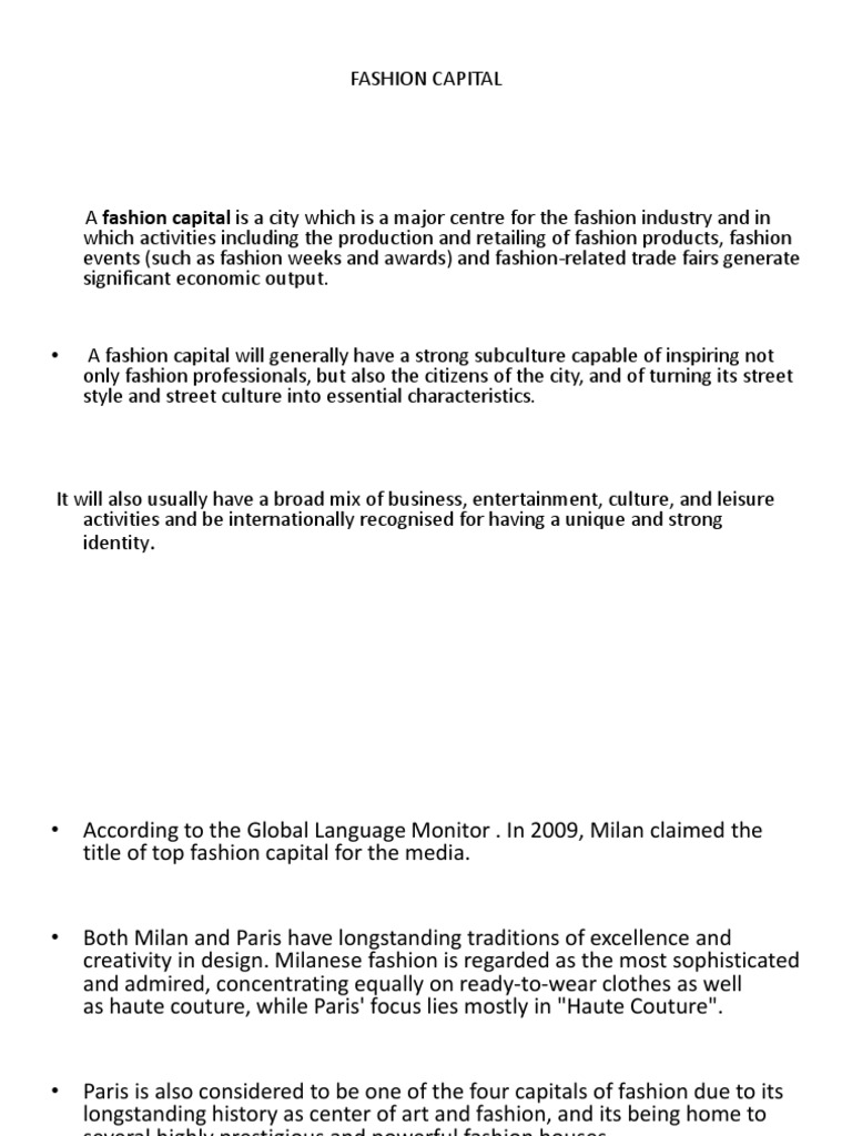 London: The Global Fashion Capital | PDF | Fashion | Human Appearance