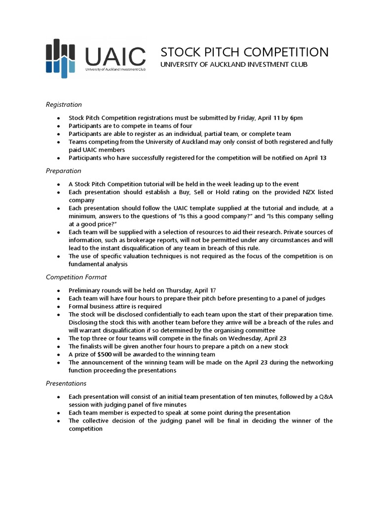 SPC Rules 2014 | PDF | Competition | Stocks