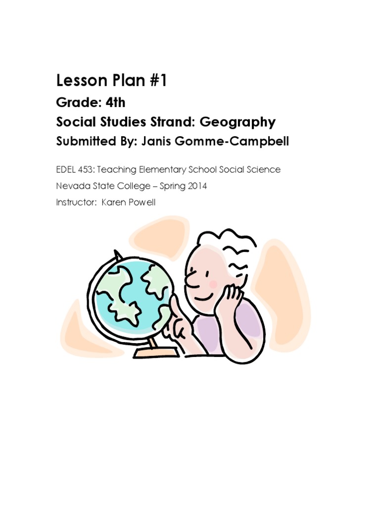 Lesson Plan #1 | PDF | Longitude | Latitude
