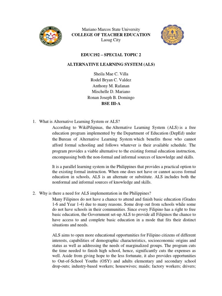 Als Report&Interview | PDF | Literacy | Facilitator