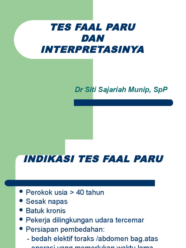 Tes Faal Paru | PDF