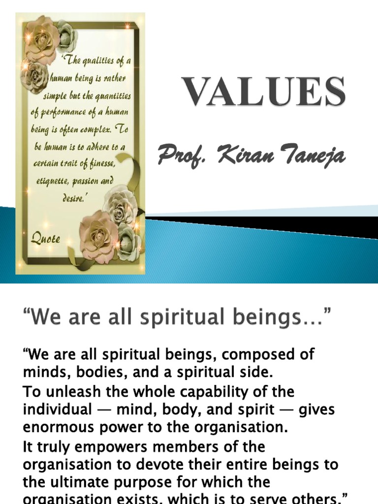 Human Values | PDF | Value (Ethics) | Free Will