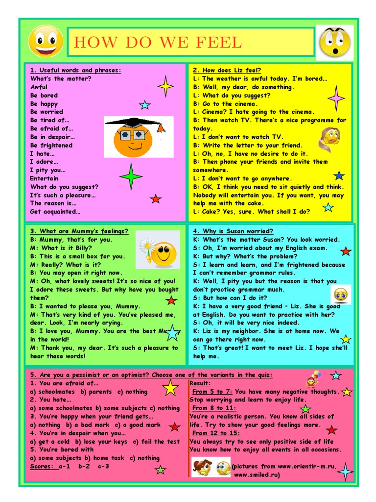 How Do We Feel | PDF