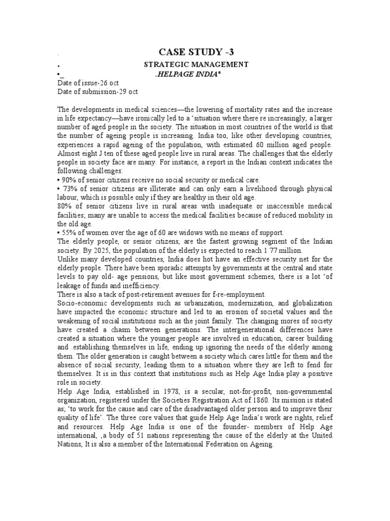 SM (Case Study..) | PDF | Fundraising | Non Governmental Organization