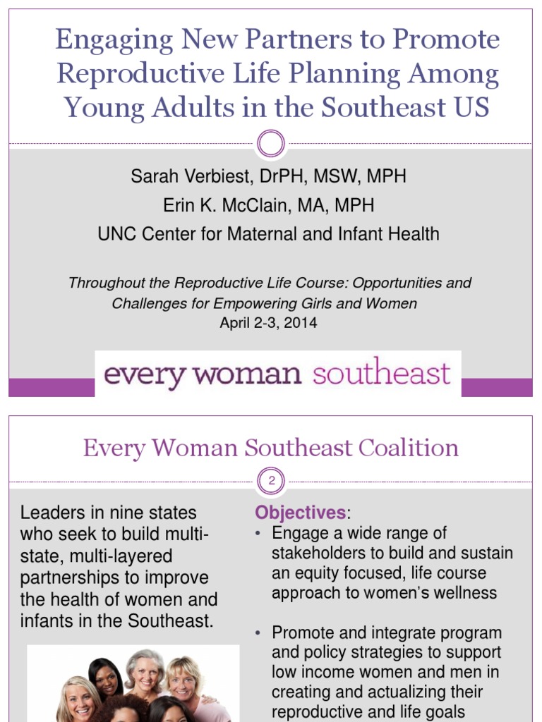 Engaging New Partners To Promote Reproductive Life Planning Among Young ...