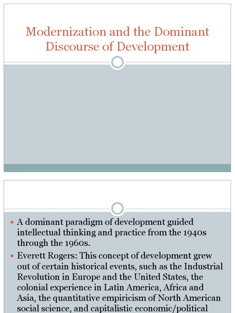 Modernization and Development Paradigms | PDF | Politics