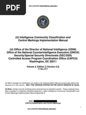 For Official Use Only Markings