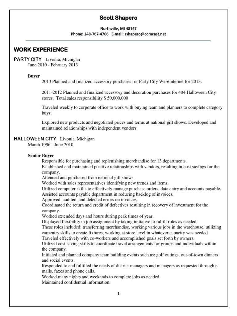 Retail Buying and Inventory Expert Resume | PDF | Merchandising | Retail
