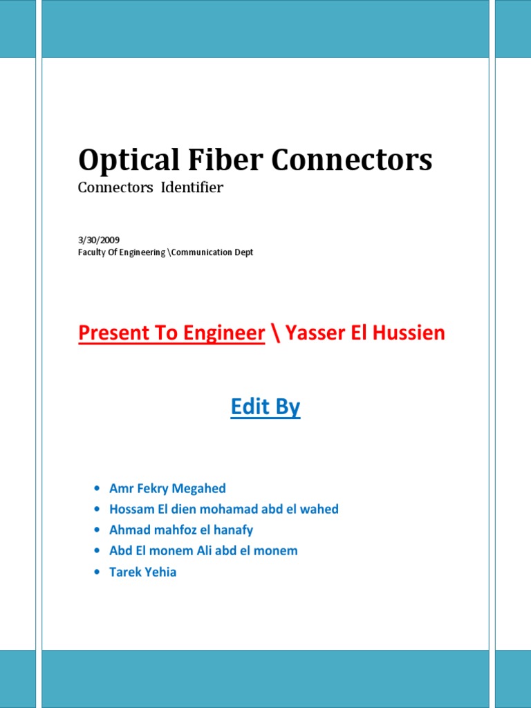 Connector Identifier | PDF | Telecommunications Equipment | Electrical ...