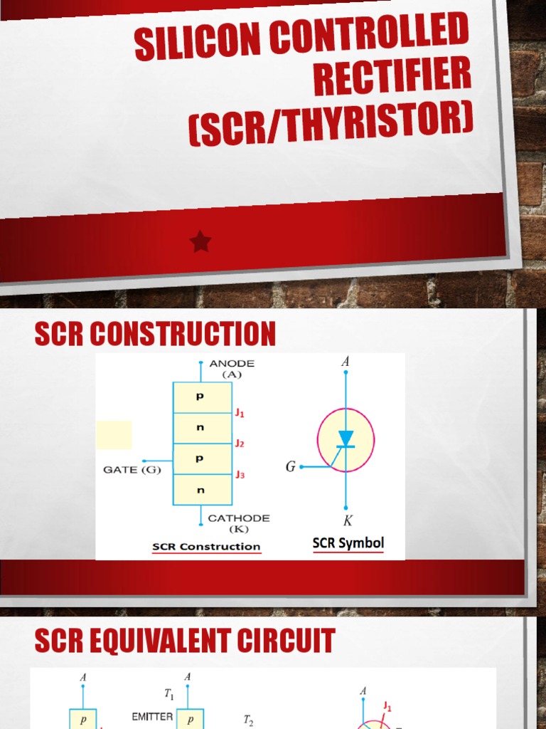 Silicon Controlled Rectifier (Scr)