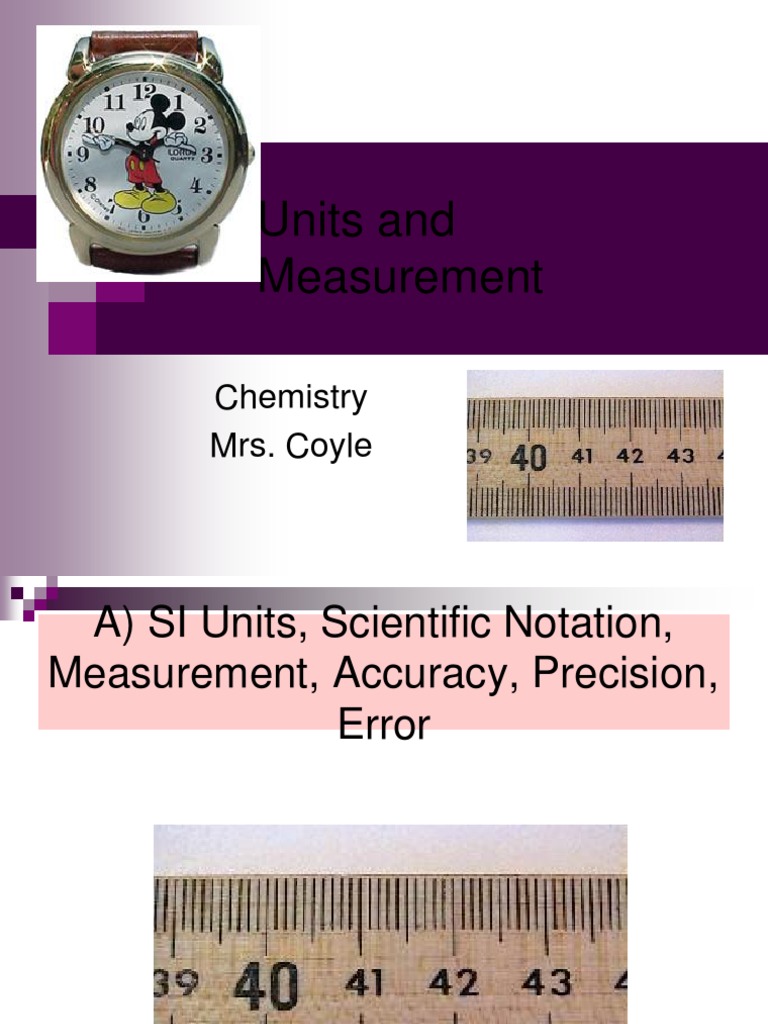 Chemistry Units and Measurement Guide | PDF | Accuracy And Precision ...
