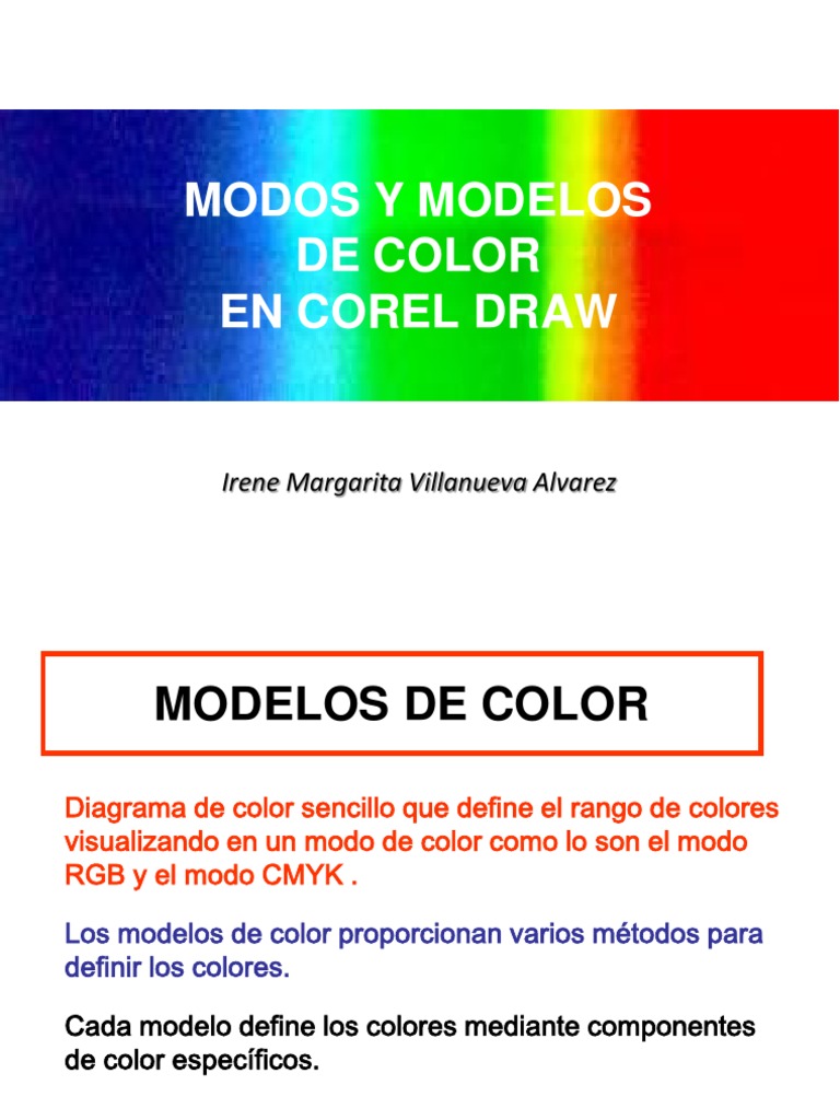 Modos y Modelos de Color | PDF | Modelo de color Rgb | Color