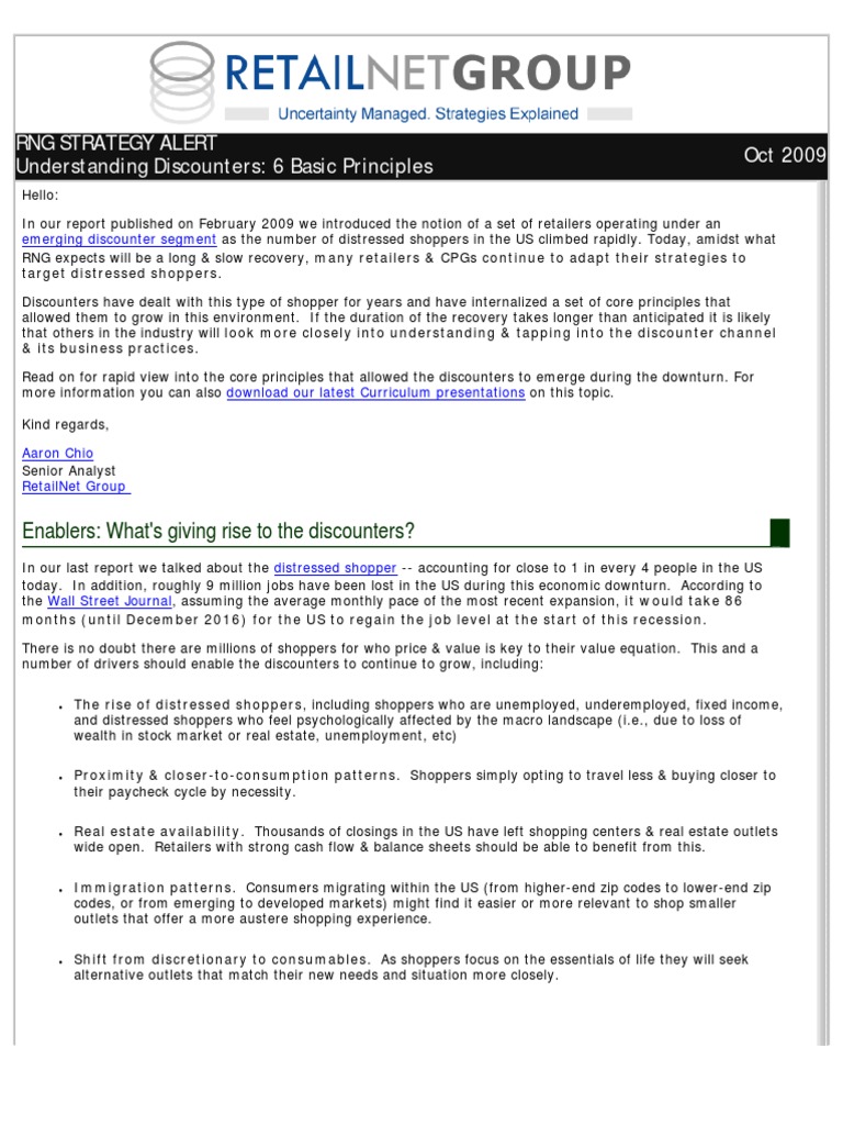 Hard Discounters & Soft Discounters Overview | PDF | Retail | Pricing