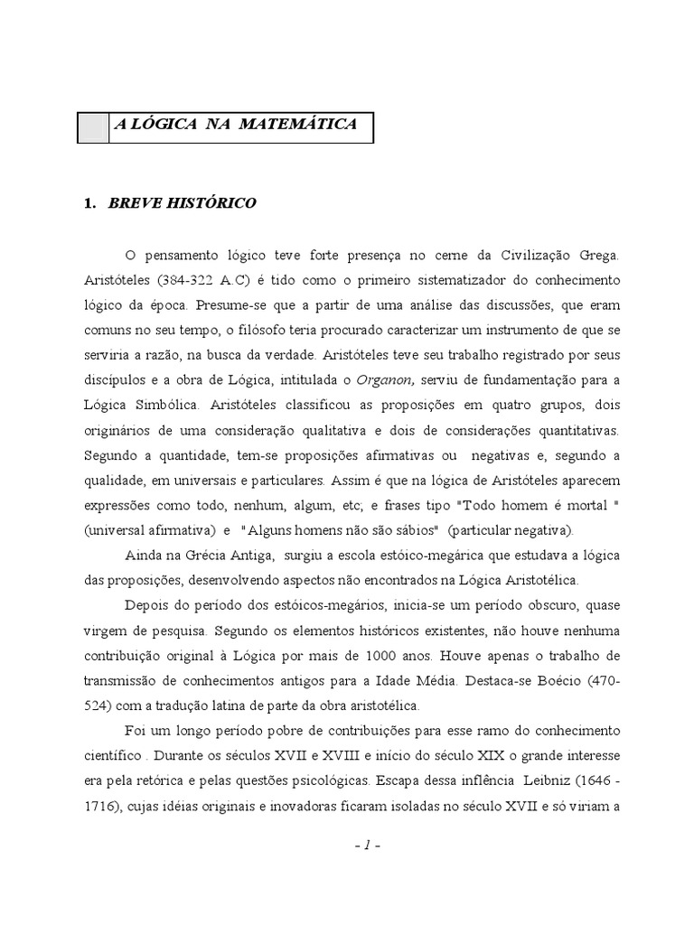 Logica Matemática | PDF | Business